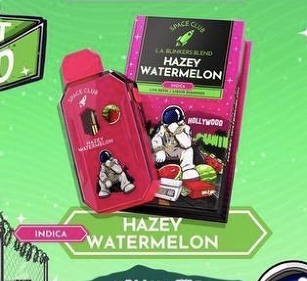 Space Club Hazey Watermelon Disposable - Space Club Brand (L.A Blinkers ...